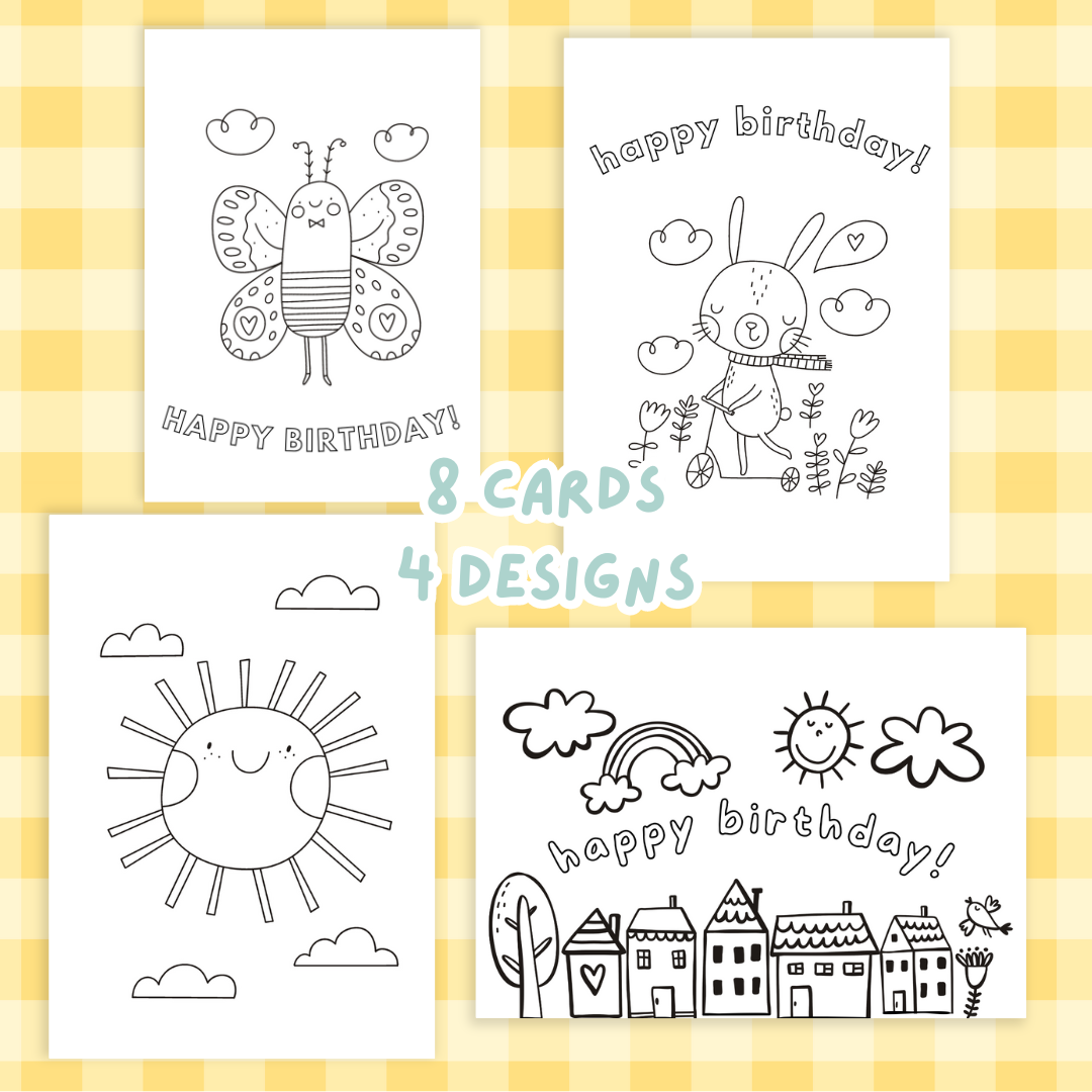 Colour Me Tender | Keepsake Colouring Birthday Cards
