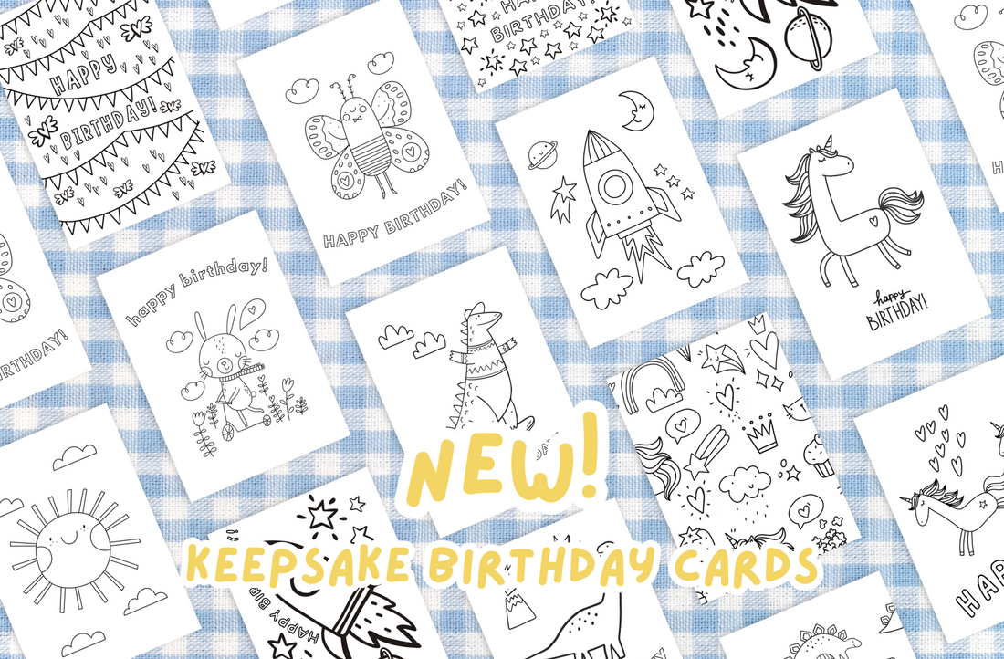 Colour Me Tender | Keepsake Colouring Birthday Cards